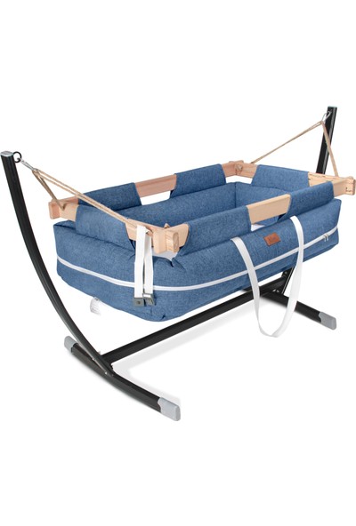 Kiwi Milano Metal Platformlu Bebek Hamağı - Mavi