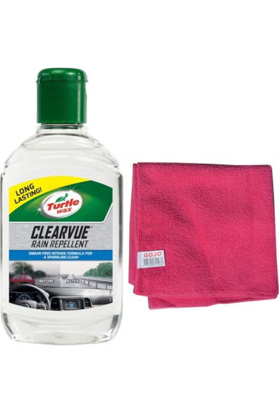 Turtle Wax Cam Yağmur Kaydırıcı + Mikrofiber Bez Turtle Wax Cam Yağmur Kaydırıcı + Mikrofiber Bez