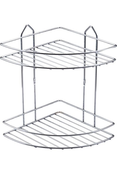 Tema Paslanmaz Krom Banyo Köşelik 2'li