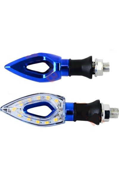 Motospartan Rt-072 Led Sinyal [Sarı Işık] [Takım] Mavi