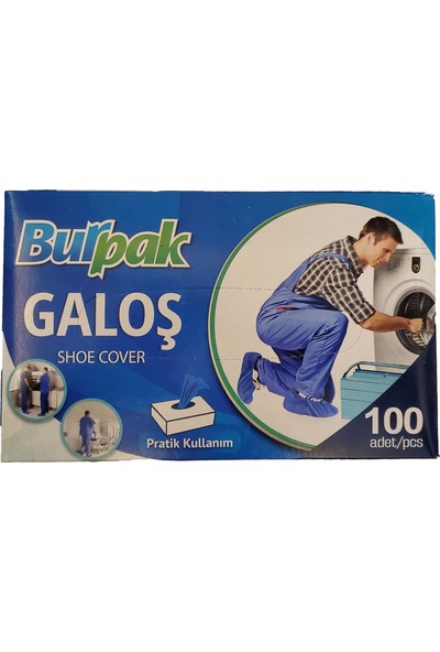 Burpak Galoş Pratik Çek-Kullan 100 Adet Burpak Galoş Pratik Çek-Kullan 100 Adet