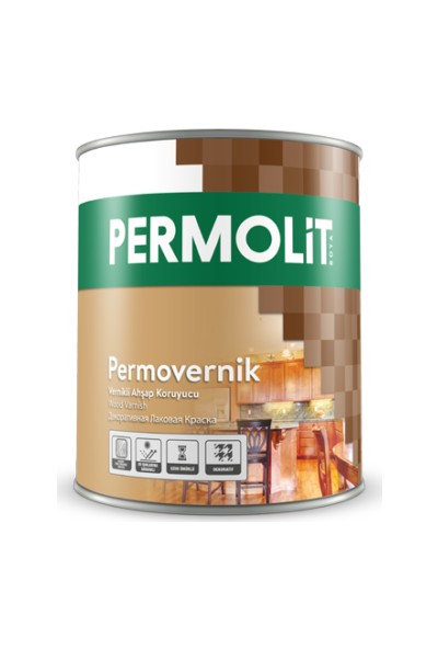 Permolit Vernikli Ahşap Koruyucu 0,75 lt Koyu Meşe Permolit Vernikli Ahşap Koruyucu 0,75 lt Koyu Meşe