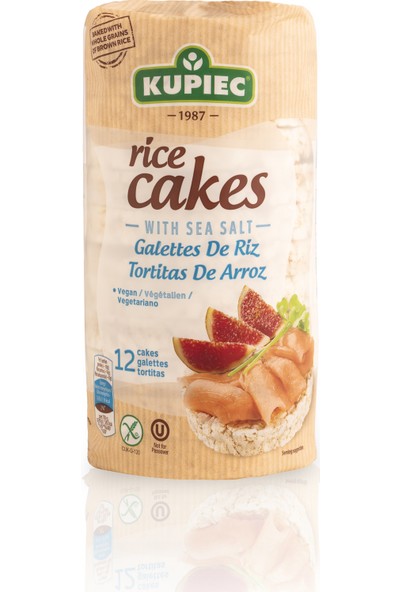 Kupıec Cakes Vegan Deniz Tuzlu Pirinç Patlağı 10 gr 12'li Kupıec Cakes Vegan Deniz Tuzlu Pirinç Patlağı 10 gr 12'li