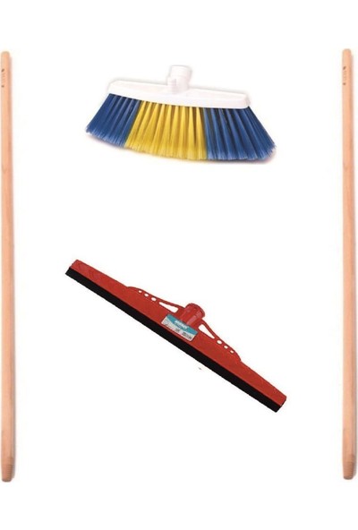 Saplı Oto Fırçası + Yer Sil Temizlik Seti