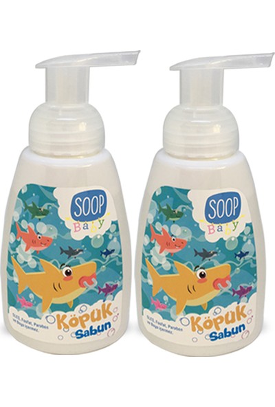 Soop Baby Köpük Sabun Baby Shark 2'li Paket Soop Baby Köpük Sabun Baby Shark 2'li Paket