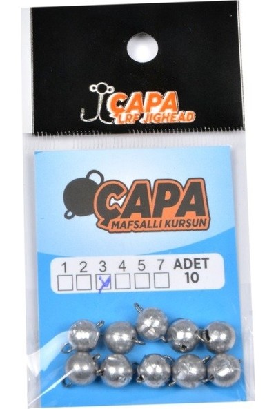 Çapa Mafsallı Kurşun 10'lu Paket - 4 gr