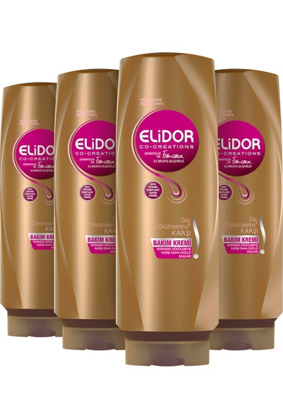 Elidor Saç Dökülmesine Karşı Saç Bakım Kremi 650 ml x 4 Elidor Saç Dökülmesine Karşı Saç Bakım Kremi 650 ml x 4