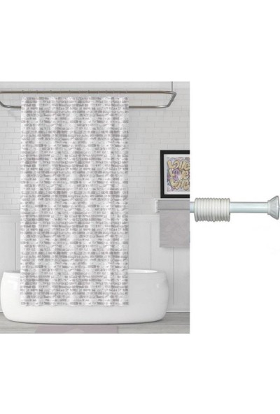 The Wall Banyo Perdesi + Askı 180x200