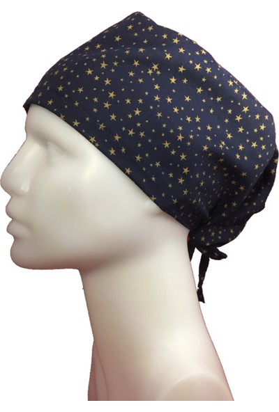 Nur Ortopedi Yıldız Desenli Doktor Hemşire Hastane Aşçı Cerrahi Bonesi