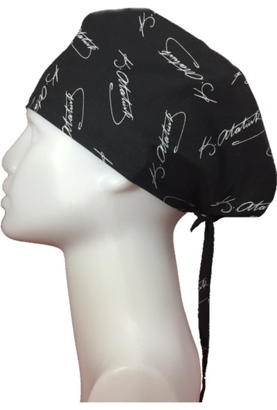 Nur Ortopedi Siyah Atatürk Imzalı Doktor Hemşire Hastane Aşçı Cerrahi Bonesi Nur Ortopedi Siyah Atatürk Imzalı Doktor Hemşire Hastane Aşçı Cerrahi Bonesi