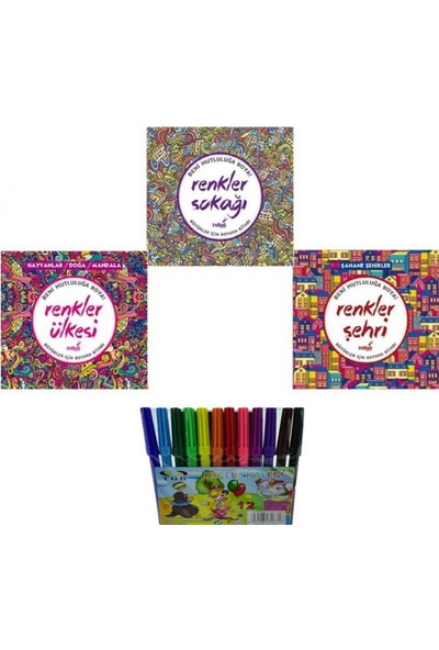 Yetişkinler İçin Boyama Mandala Seti Yetişkinler İçin Boyama Mandala Seti