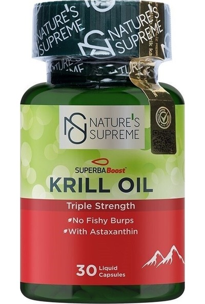Nature's Supreme Krill Oil 30 Kapsül Nature's Supreme Krill Oil 30 Kapsül