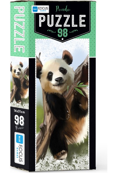 Blue Focus 98 Parça Puzzle Panda Blue Focus 98 Parça Puzzle Panda