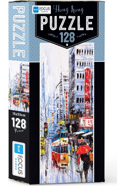 Blue Focus 128 Parça Puzzle Hong Kong