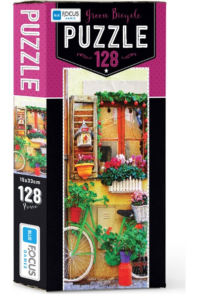 Blue Focus 128 Parça Puzzle Green Bicycle Blue Focus 128 Parça Puzzle Green Bicycle