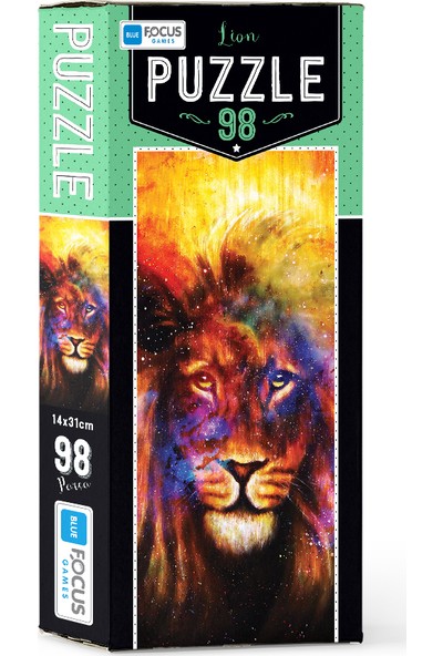 Blue Focus 98 Parça Puzzle Lion