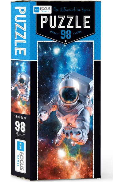 Blue Focus 98 Parça Puzzle The Astronaut In Space Blue Focus 98 Parça Puzzle The Astronaut In Space
