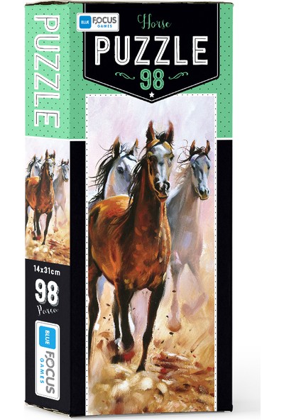 Blue Focus 98 Parça Puzzle Horse Blue Focus 98 Parça Puzzle Horse