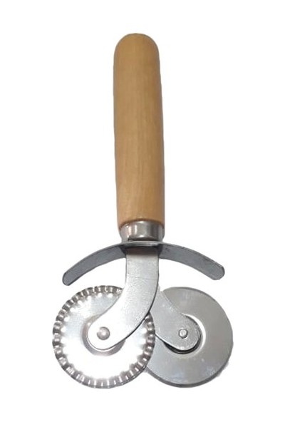 Serel Ahşap Saplı 2'li Pizza ve Hamur Ruleti Kesici Serel Ahşap Saplı 2'li Pizza ve Hamur Ruleti Kesici