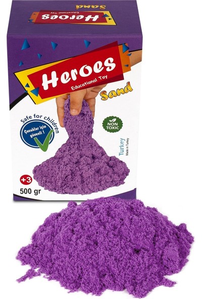 Heroes Kinetik Kum 500 gr Mor