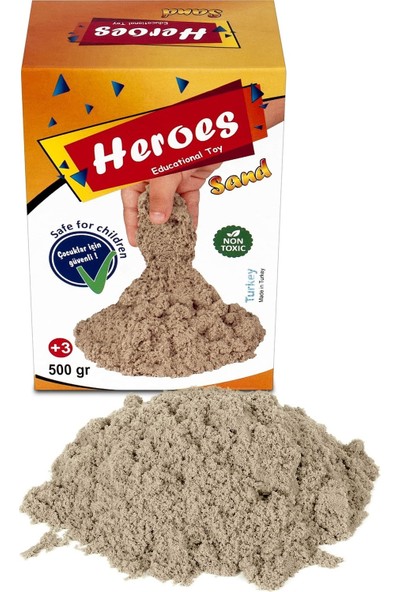 Heroes Kinetik Kum 500 gr Naturel Heroes Kinetik Kum 500 gr Naturel