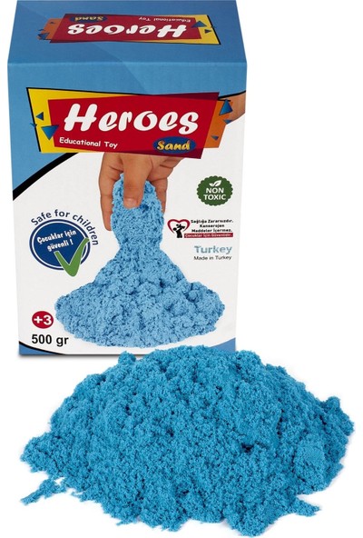 Heroes Kinetik Kum 500 gr Turkuaz