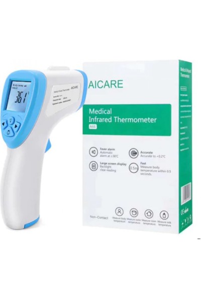 Aicare A66 Ateş Ölçer Temassız Ateş Ölçer Digital Termometre