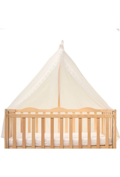Babycom Fransız Dantelli Cibinlik Tülü