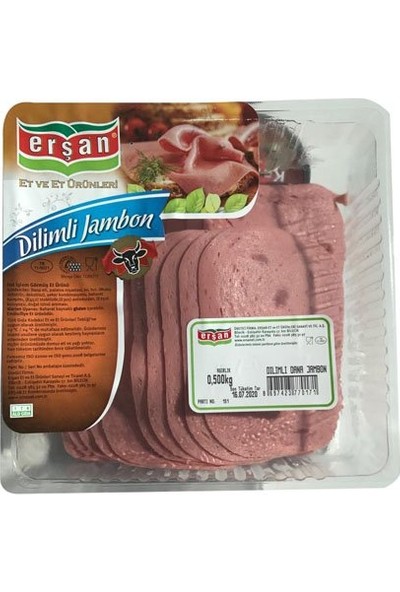 Erşan Et Dana Dilimli Jambon 500 gr Erşan Et Dana Dilimli Jambon 500 gr