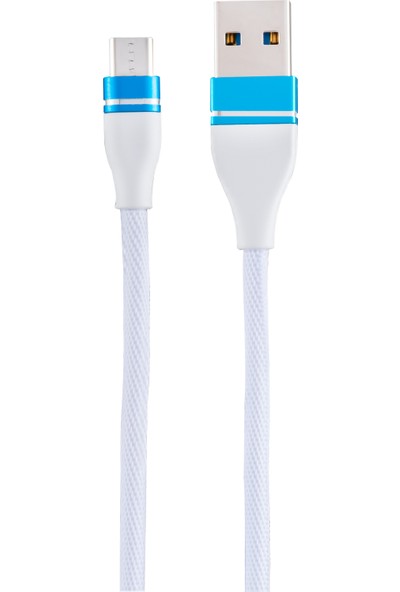 MF Product Jettpower 0050 Metal Başlıklı Örgülü 2.4A Micro Usb Hızlı Şarj Kablosu 30 cm Beyaz MF Product Jettpower 0050 Metal Başlıklı Örgülü 2.4A Micro Usb Hızlı Şarj Kablosu 30 cm Beyaz