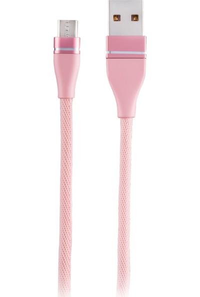 MF Product Jettpower 0050 Metal Başlıklı Örgülü 2.4A Micro Usb Hızlı Şarj Kablosu 30 cm Pembe MF Product Jettpower 0050 Metal Başlıklı Örgülü 2.4A Micro Usb Hızlı Şarj Kablosu 30 cm Pembe