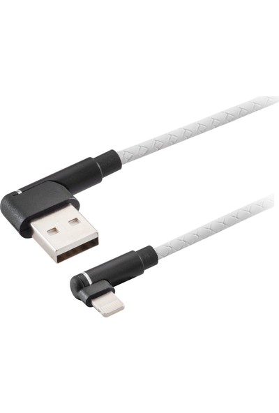 MF Product Jettpower 0062 Silikon L Tipi 2.1A Lightning Hızlı Şarj Kablosu 1 m Beyaz MF Product Jettpower 0062 Silikon L Tipi 2.1A Lightning Hızlı Şarj Kablosu 1 m Beyaz