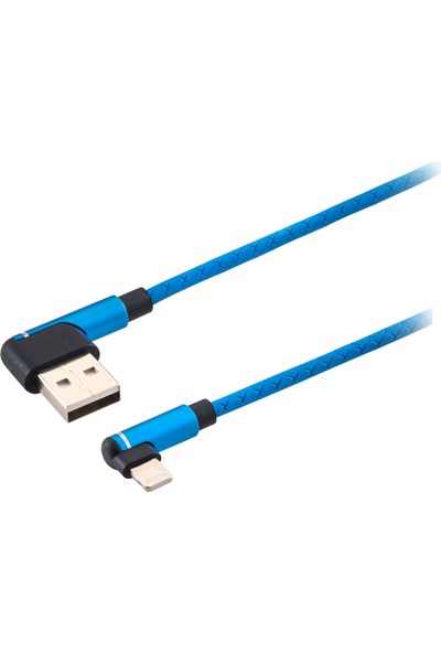MF Product Jettpower 0062 Silikon L Tipi 2.1A Lightning Hızlı Şarj Kablosu 1 m Mavi MF Product Jettpower 0062 Silikon L Tipi 2.1A Lightning Hızlı Şarj Kablosu 1 m Mavi