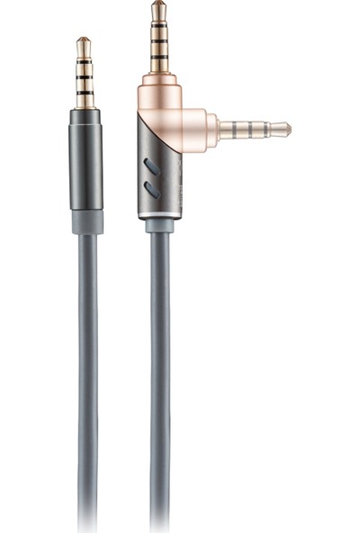 MF Product Acoustic 0209 Dönebilen Uçlu Aux Kablo Gri
