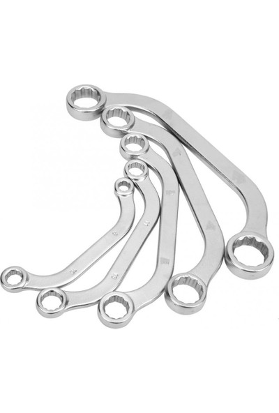 Somafıx Yarım Ay Anahtar Takımı Metalik Gri 5'li