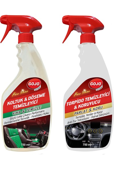 Gojo Torpido & Kumaş Temizleyici 2'li Set 750 ml