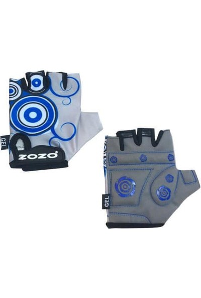 Zozo Çocuk Bisiklet Eldiveni Xs 4-6 Yaş Mavi