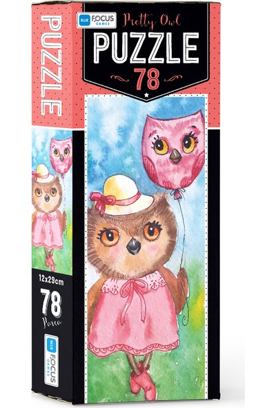 Blue Focus 78 Parça Puzzle Pretty Owl