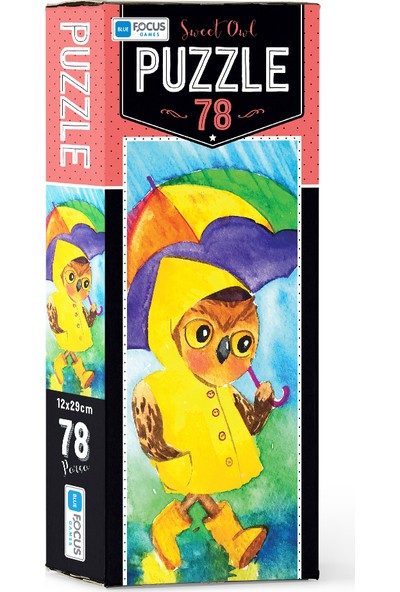 Blue Focus 78 Parça Puzzle Sweet Owl