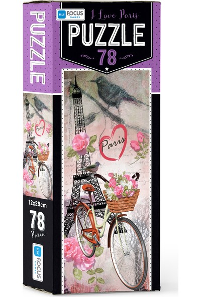 Blue Focus 78 Parça Puzzle I Love Paris Blue Focus 78 Parça Puzzle I Love Paris