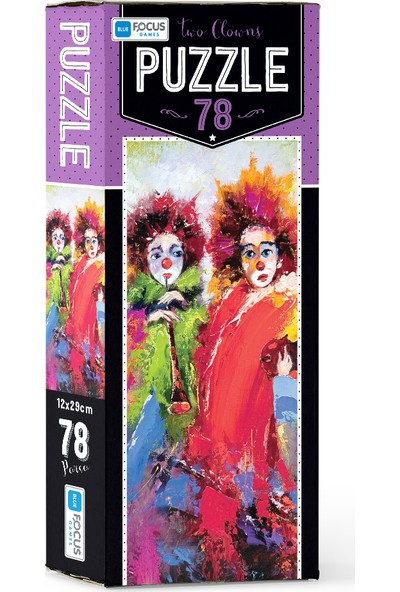 Blue Focus 78 Parça Puzzle Two Clowns