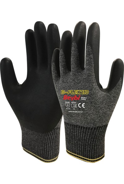Beybi B-Flex110 Köpük Nitril Kaplı İş Eldiveni No: 8
