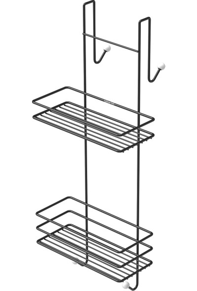 Tekno-tel LM065 Mat Siyah Iki Katlı Asmalı Duşakabin Rafı Tekno-tel LM065 Mat Siyah Iki Katlı Asmalı Duşakabin Rafı