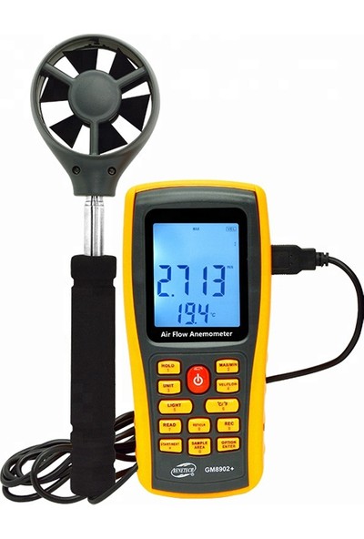 Benetech GM8902+ Dijital Anemometre Hava Debi Ölçer Benetech GM8902+ Dijital Anemometre Hava Debi Ölçer