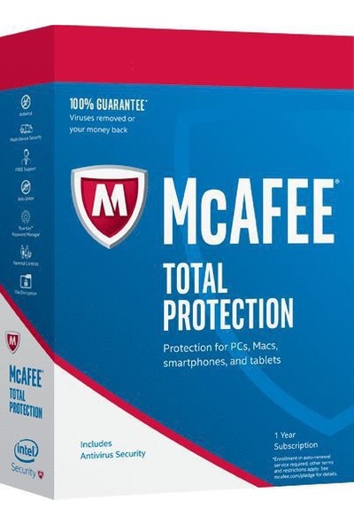 Mcafee Total Protection 2020 Antivirüs 1 Kullanıcı 5 Yıl Dijital Lisans Mcafee Total Protection 2020 Antivirüs 1 Kullanıcı 5 Yıl Dijital Lisans
