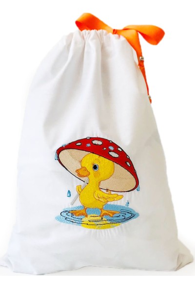 Atölye Eda Nakışlı Bebek Kesesi - Beyaz