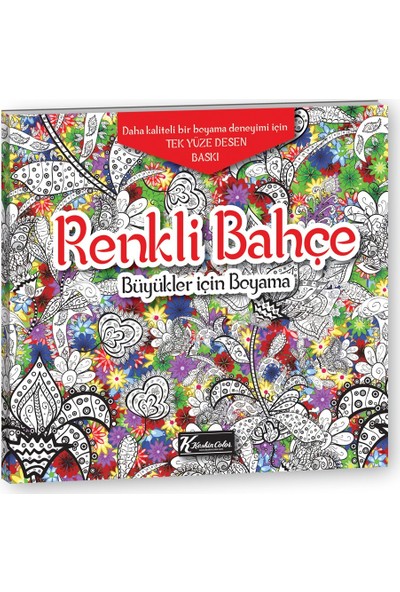 Keskin Color 25 x 25 32 Yaprak Yetişkin Boyama Kit - Renkli Bahçe