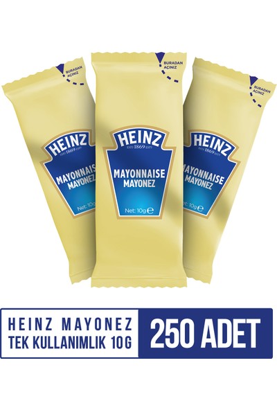 Heinz Mayonez Tek Kullanımlık 10 gr 250 Adet Heinz Mayonez Tek Kullanımlık 10 gr 250 Adet