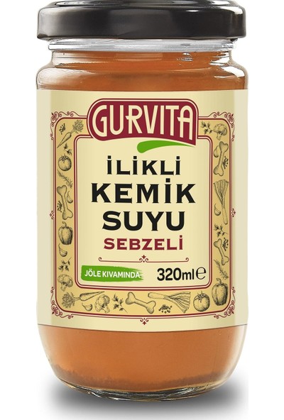 Gurvita İlikli Kemik Suyu Sebzeli 320 ml Gurvita İlikli Kemik Suyu Sebzeli 320 ml