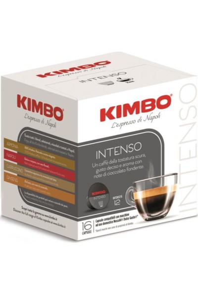 Caffe Kimbo Kimbo Intenso Dolce Gusto Kapsül Kahve 16'lık Kutuda Caffe Kimbo Kimbo Intenso Dolce Gusto Kapsül Kahve 16'lık Kutuda